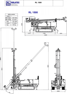Rolatec RL-1500 Dimensiones y peso – ROLATEC